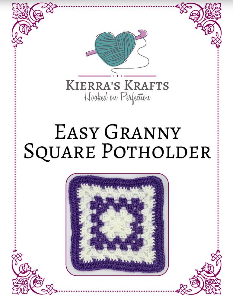 Granny Square Potholder Crochet Pattern for Beginners - Etsy