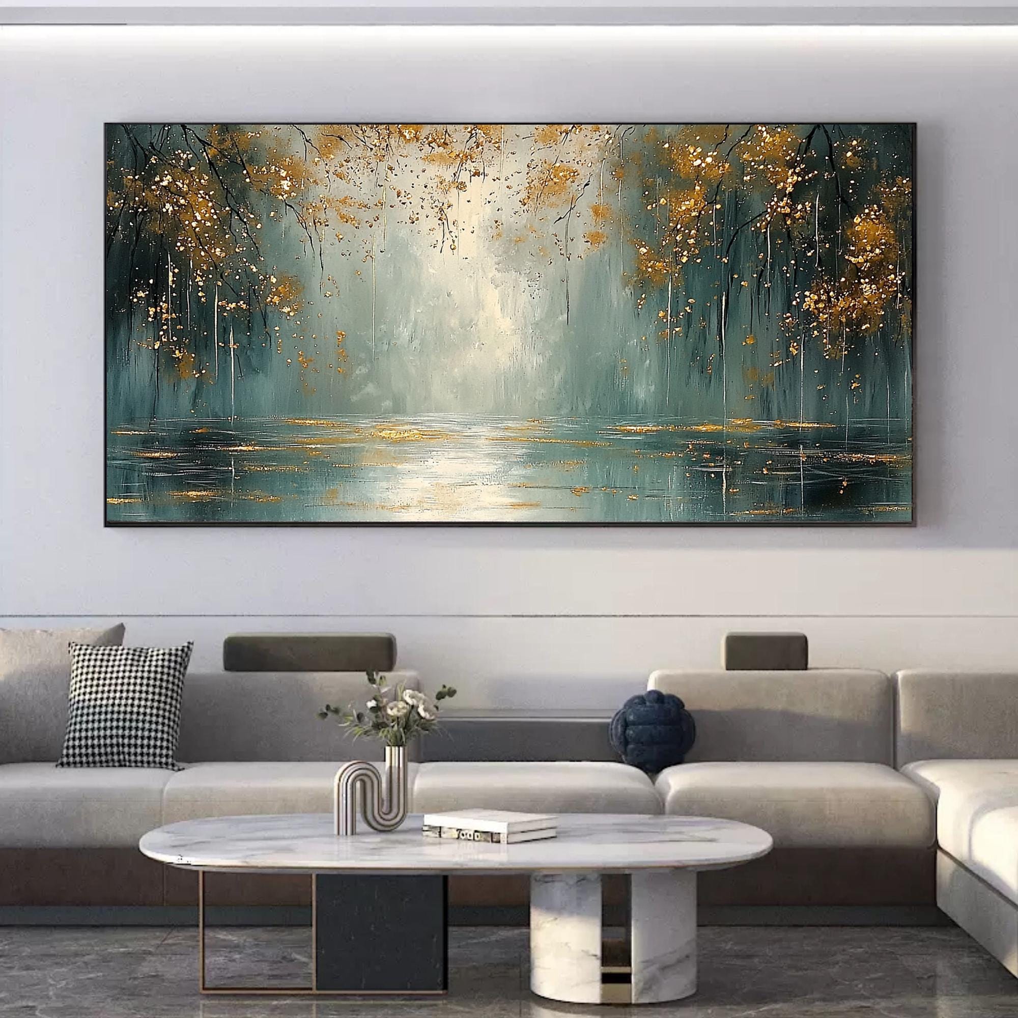Original Fancy Minimalist Textured Oil Painting, Abstract Brilliant ...