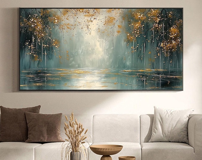 Original Fancy Minimalist Textured Oil Painting, Abstract Brilliant ...