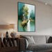 Abstract Forest Painting, Green Texture Canvas Art, Modern Nature Decor ...