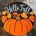 Hello Fall Door Hanger / Halloween Sign Custom Made to Order - Etsy