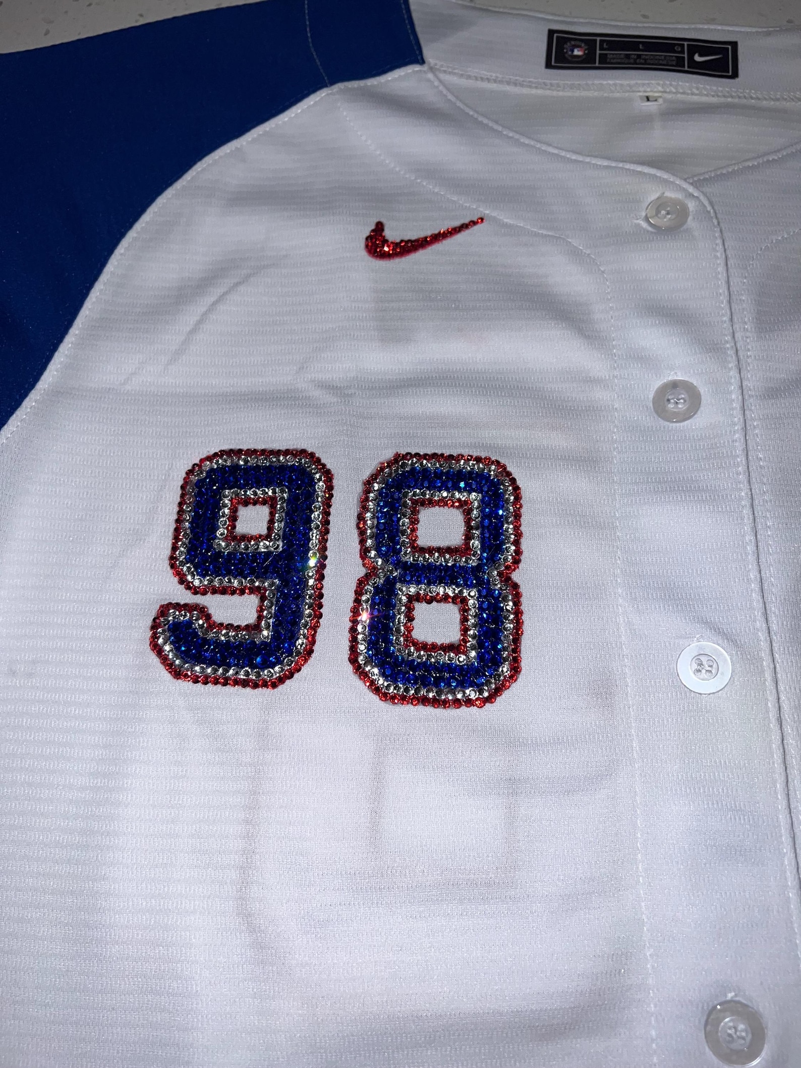 CUSTOM RHINESTONE JERSEY - Etsy