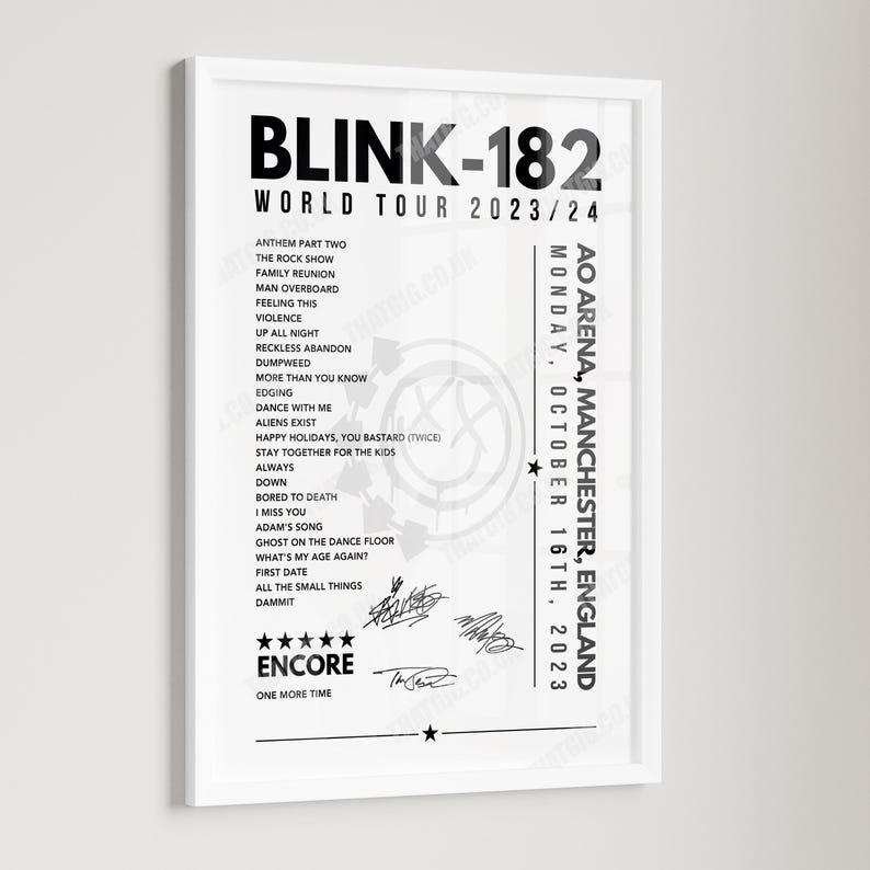 Blink 182 Setlist 2023
