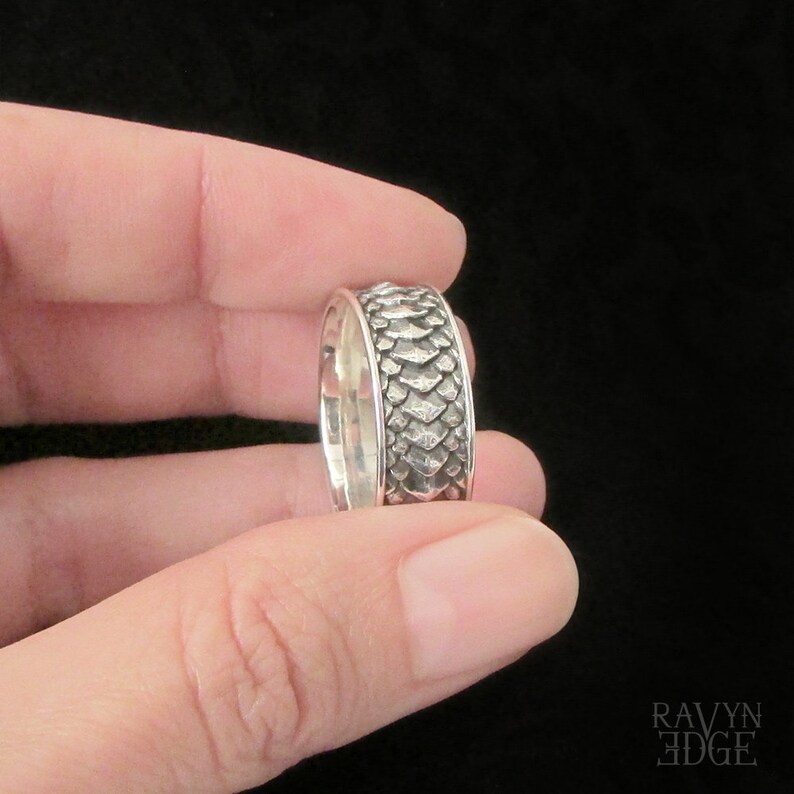 Dragon Scale Gothic Couples Rings 925 Sterling Silver - Etsy