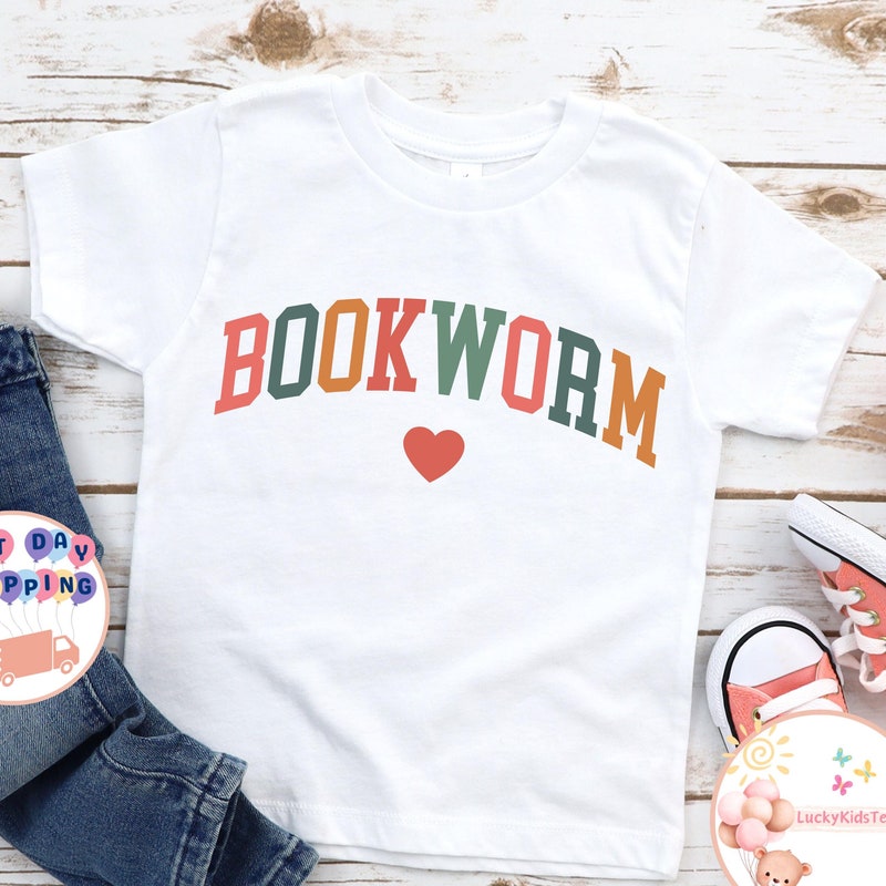 Bookworm Kid Tshirt - Etsy