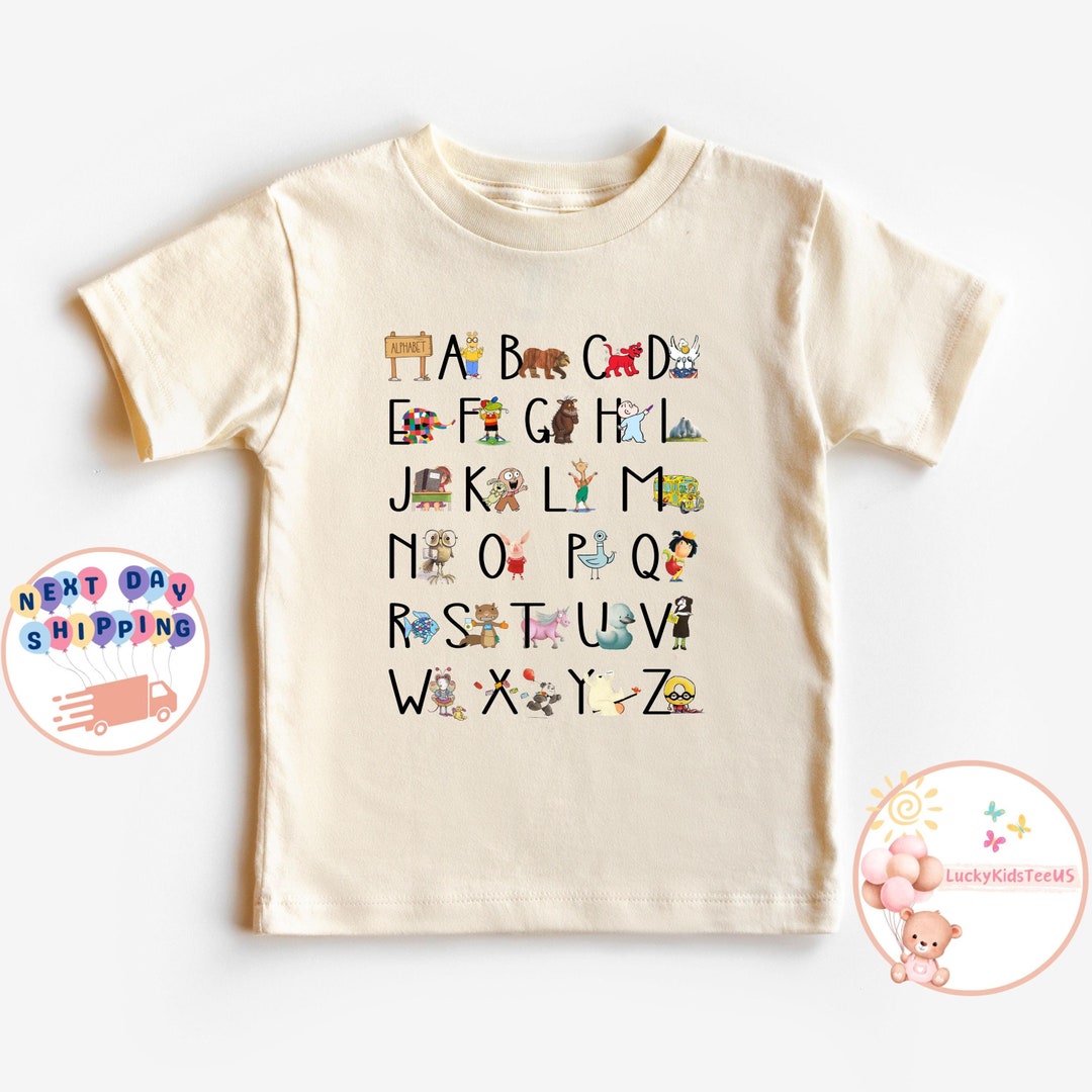 Alphabet Kids T-shirt, Animals Alphabet Toddler Sweatshirt, Alphabet ...