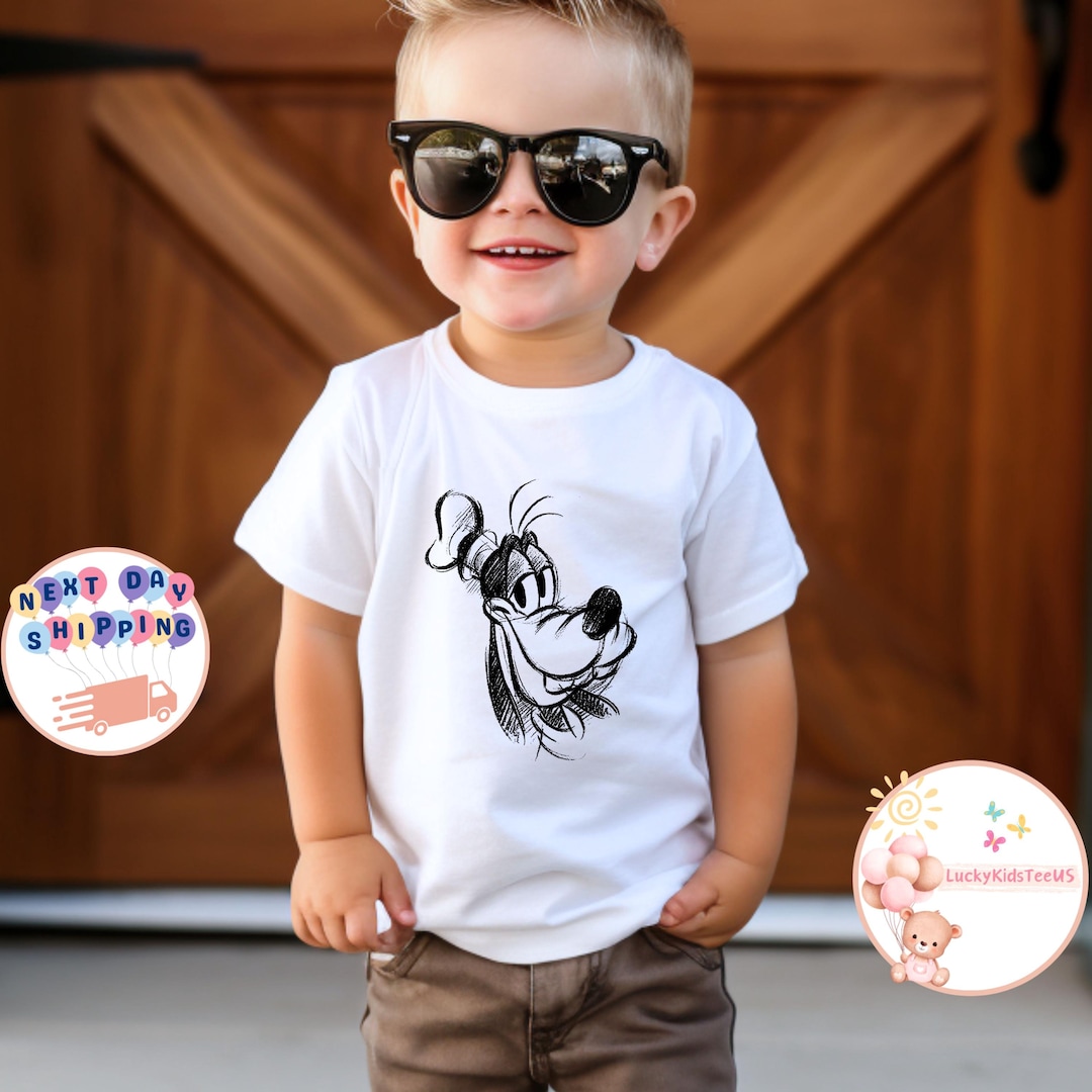Disney Goofy Kids T-shirt, Goofy Sketch Toddler Sweatshirt, A Goofy ...