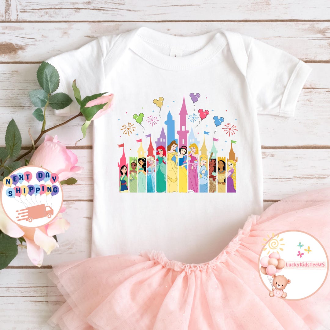 Disney Princess Castle Baby Onesie®, Disney Girl Trip Toddler ...