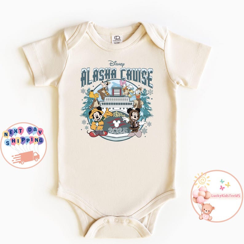 Disney Alaska Cruise 2025 Kids Shirt, Disney Cruise Line Toddler ...