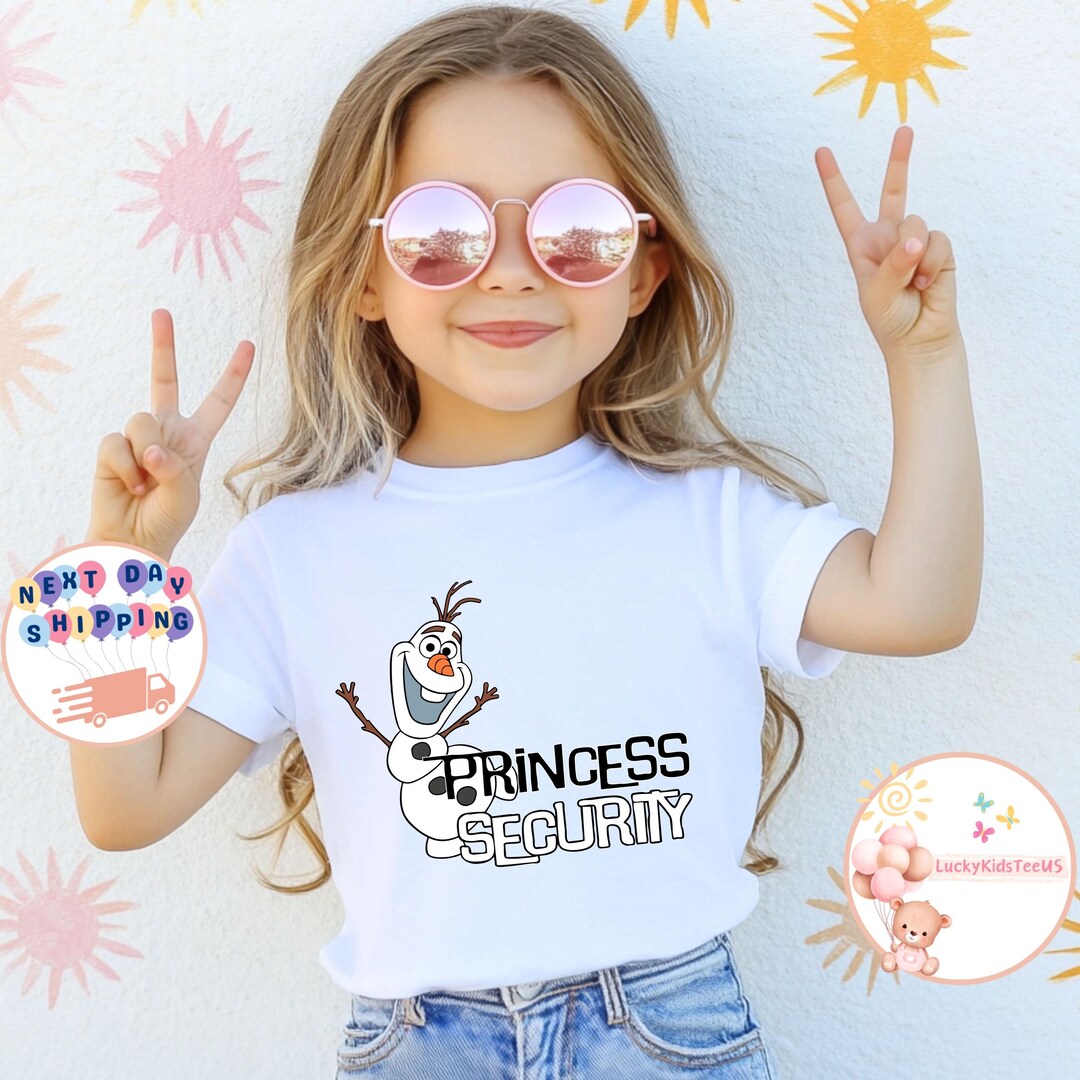 Princess Security Kids T-shirt, Frozen Olaf Toddler Sweatshirt, Disney ...