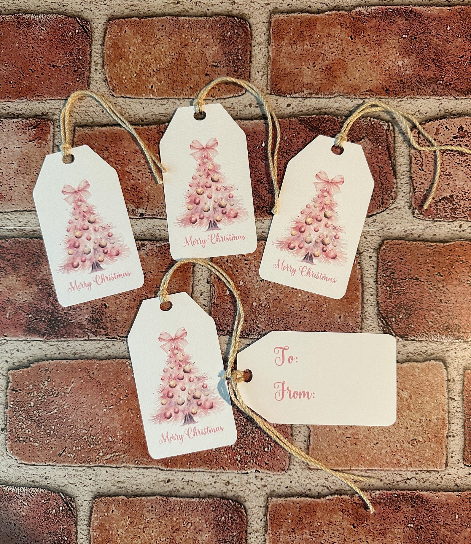 Unique Gift Tags * Christmas Tags * Pink Christmas Tree * Pinkmas ...