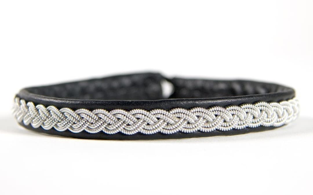 Swedart B12 LARGE Sami Swedish Reindeer Leather Sami Bracelet Antler ...