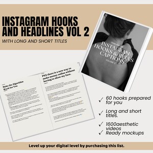 Custom Made Hooks for Social Media Reel Hooks and Captions Dfy Instagram Hooks Digital Marketing ...