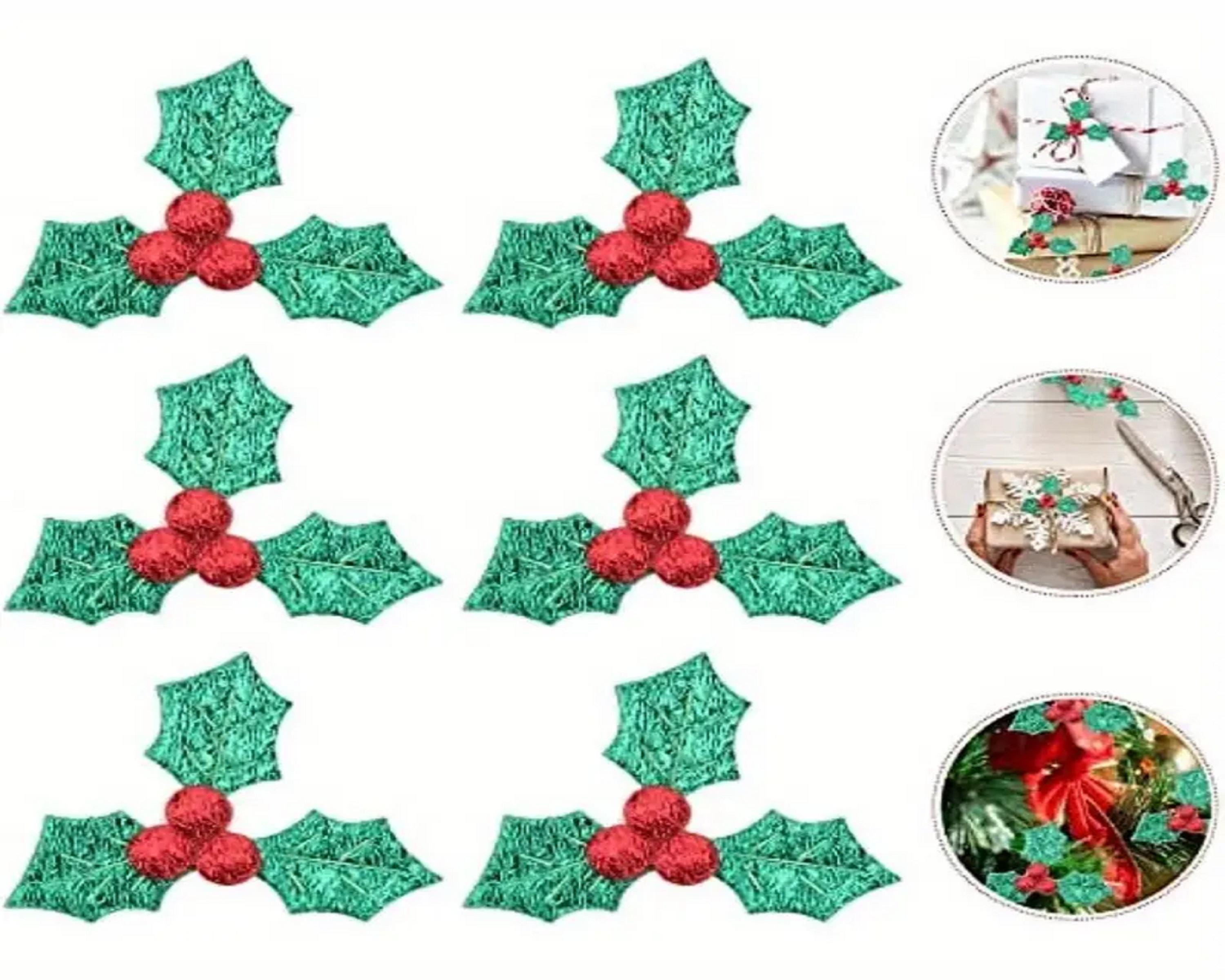 Mini Triple Leaf Holly Berries - Etsy