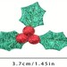 Mini Triple Leaf Holly Berries - Etsy