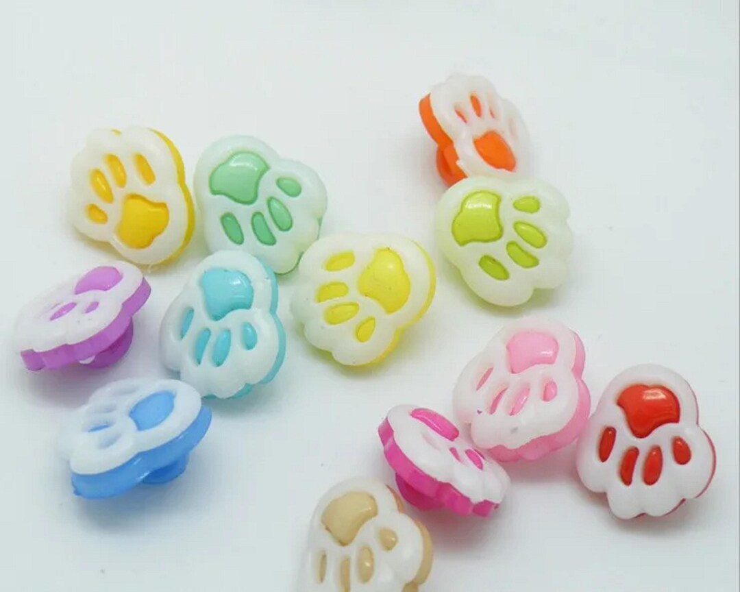 Animal Paw Buttons - Etsy