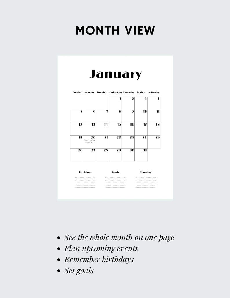 Printable 2025 Day Planner - Etsy