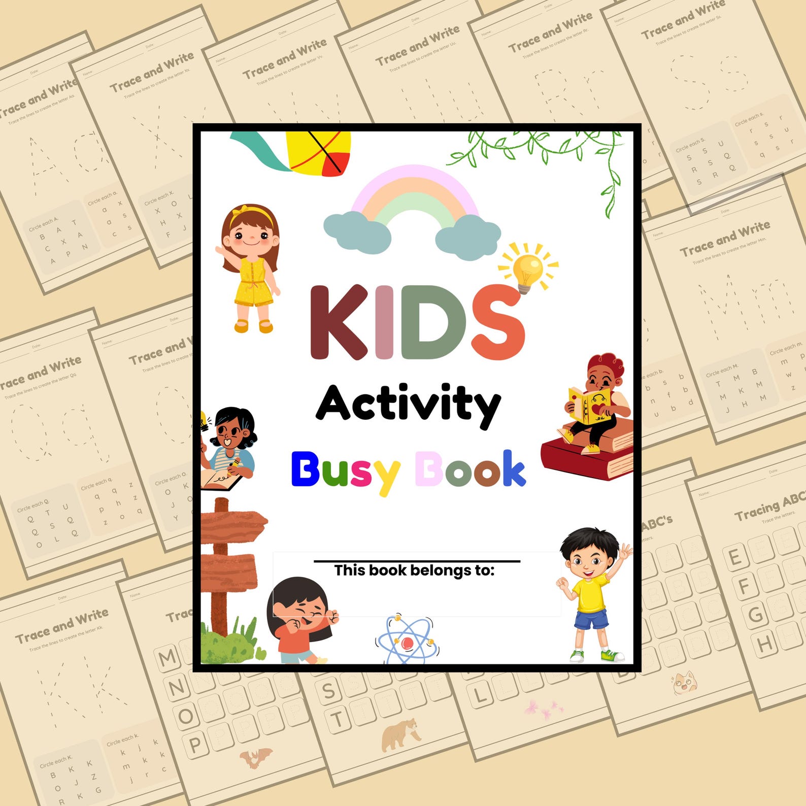Bundle Digital Printable Kids Busy Book/ Early Learners Busy Book ...