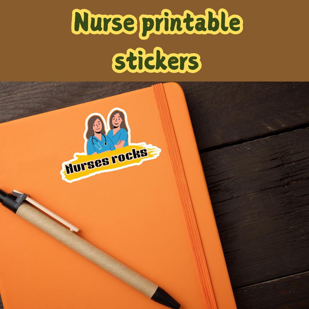 Nurse Printable Stickers Digital Product Ortho Pedia OR MS Nurse - Etsy