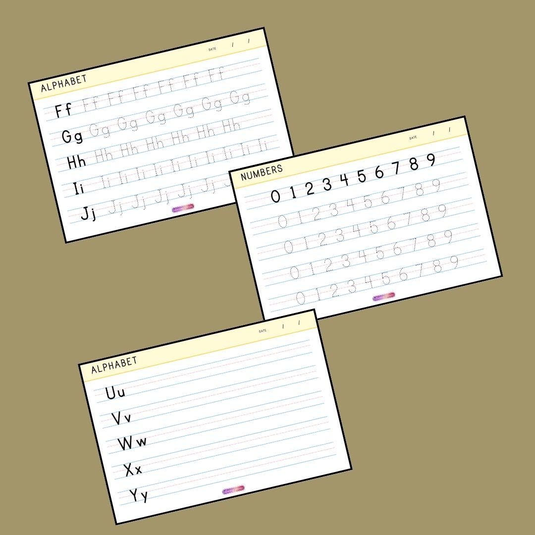Little Learners Practice Tracing Notepad on Child's Name, Alphabet and ...