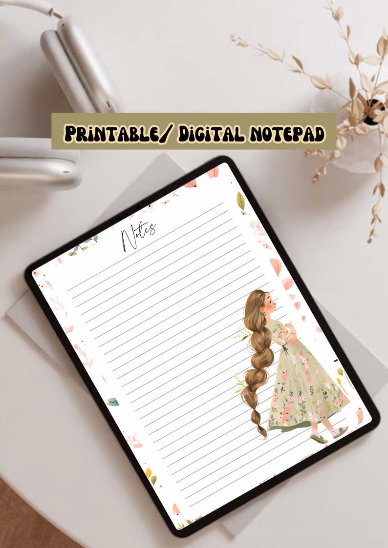 5 Different Designs Printable and Digital Use Aesthetic Cute Girl ...