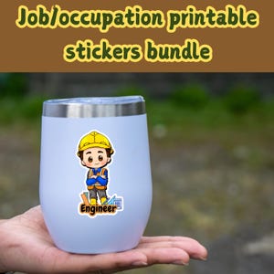 Occupation Printable Stickers for Kids/ Digital Printable Stickers ...