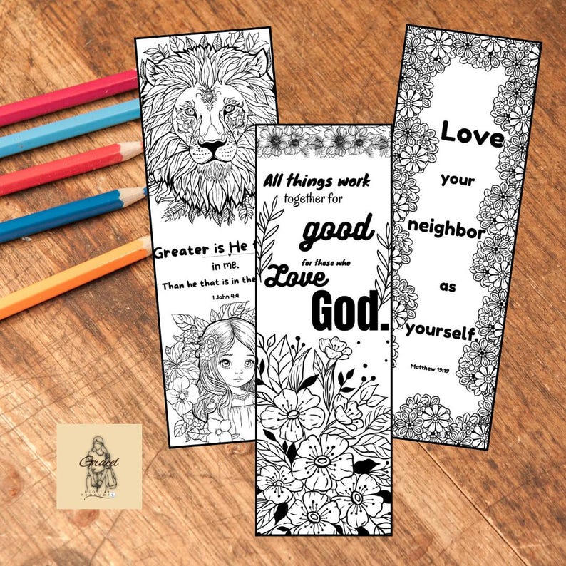 Bible Based Colouring Bookmarks for Kids, Sunday School Printable Kids ...