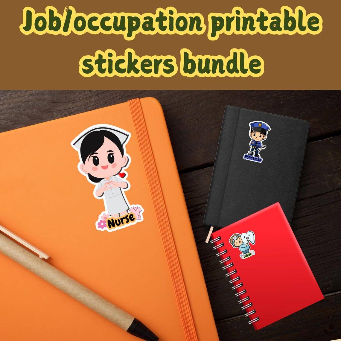 Occupation Printable Stickers for Kids/ Digital Printable Stickers ...