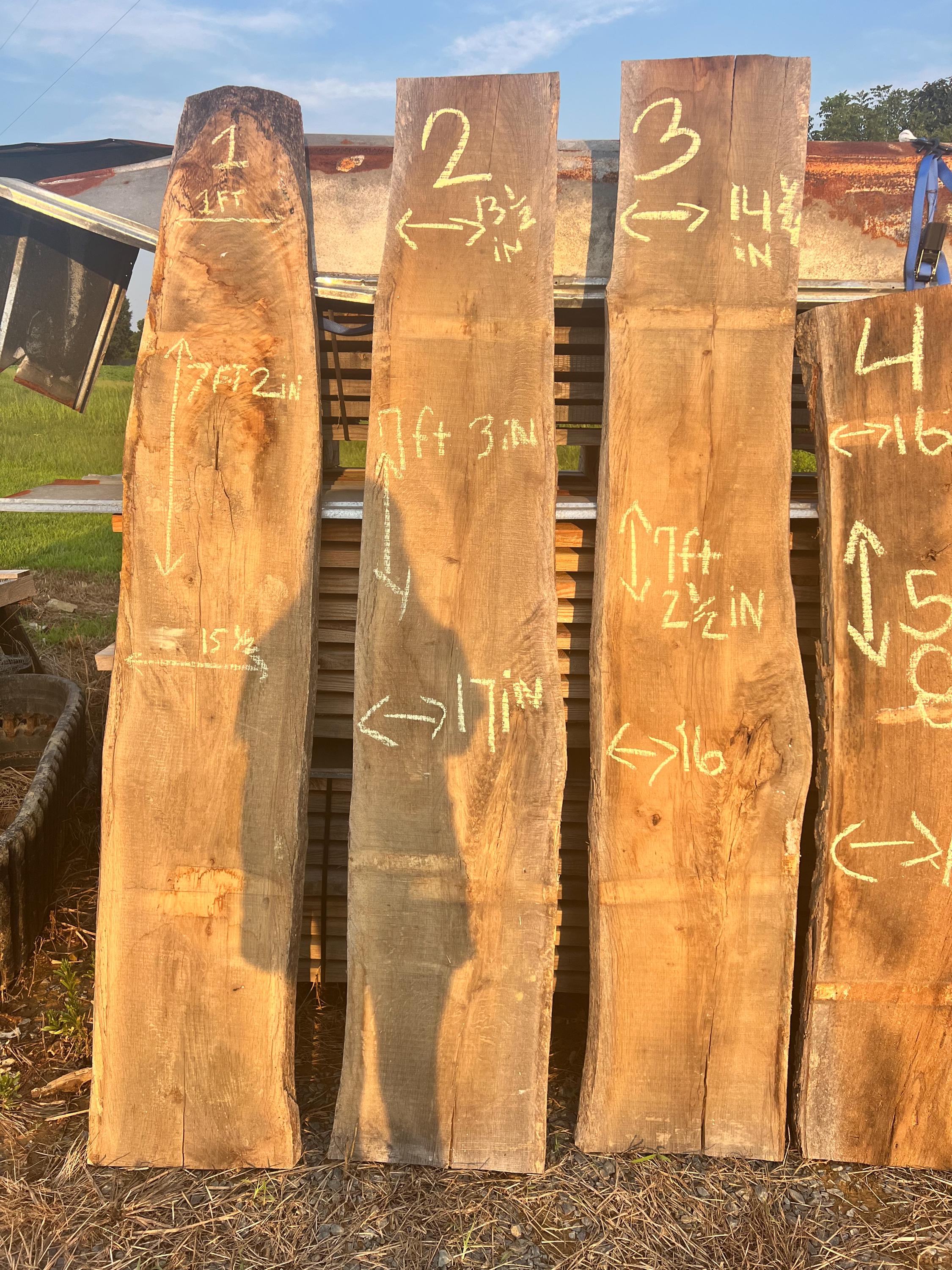 White Oak Live Edge Slabs - Etsy