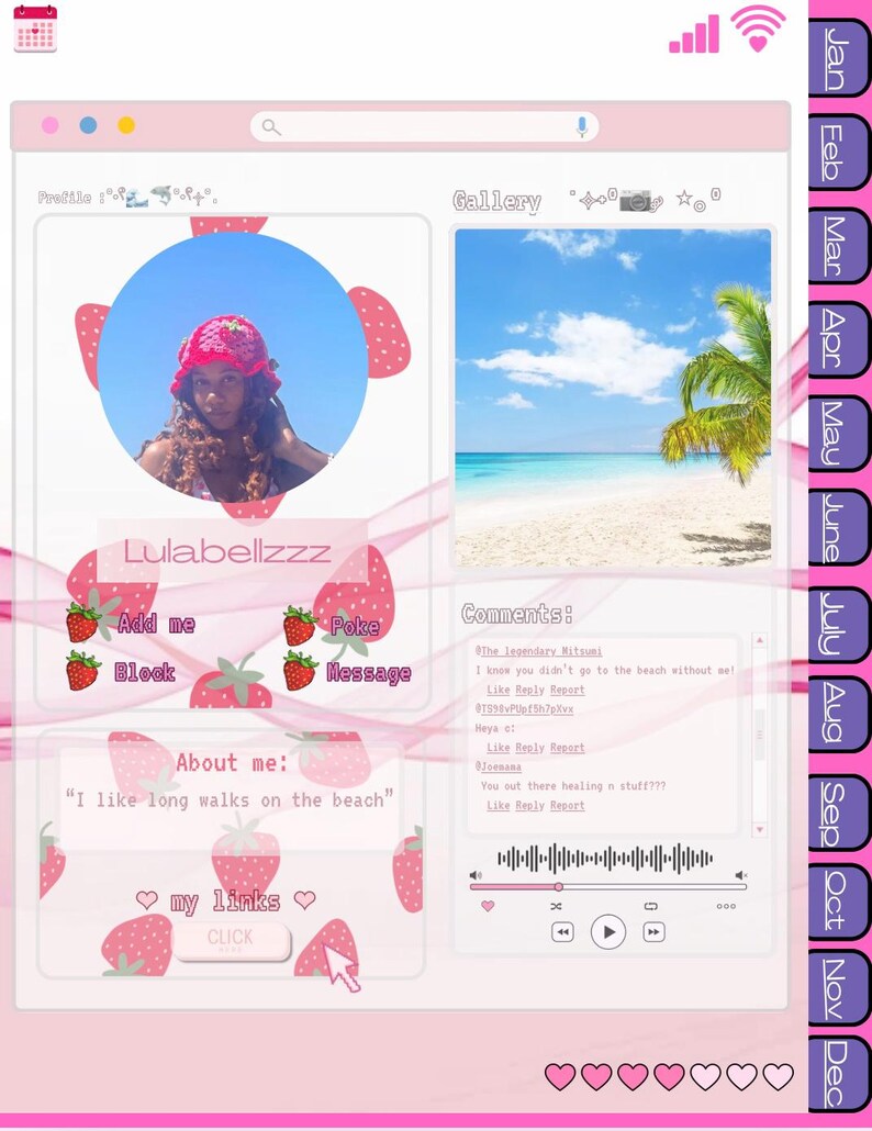 Y2k-inspired Digital Planner | Customizable Y2K Aesthetic Planner - Etsy