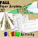 Fall Paper Airplane STEM Activity JET Challenge Paper STEM Activities ...