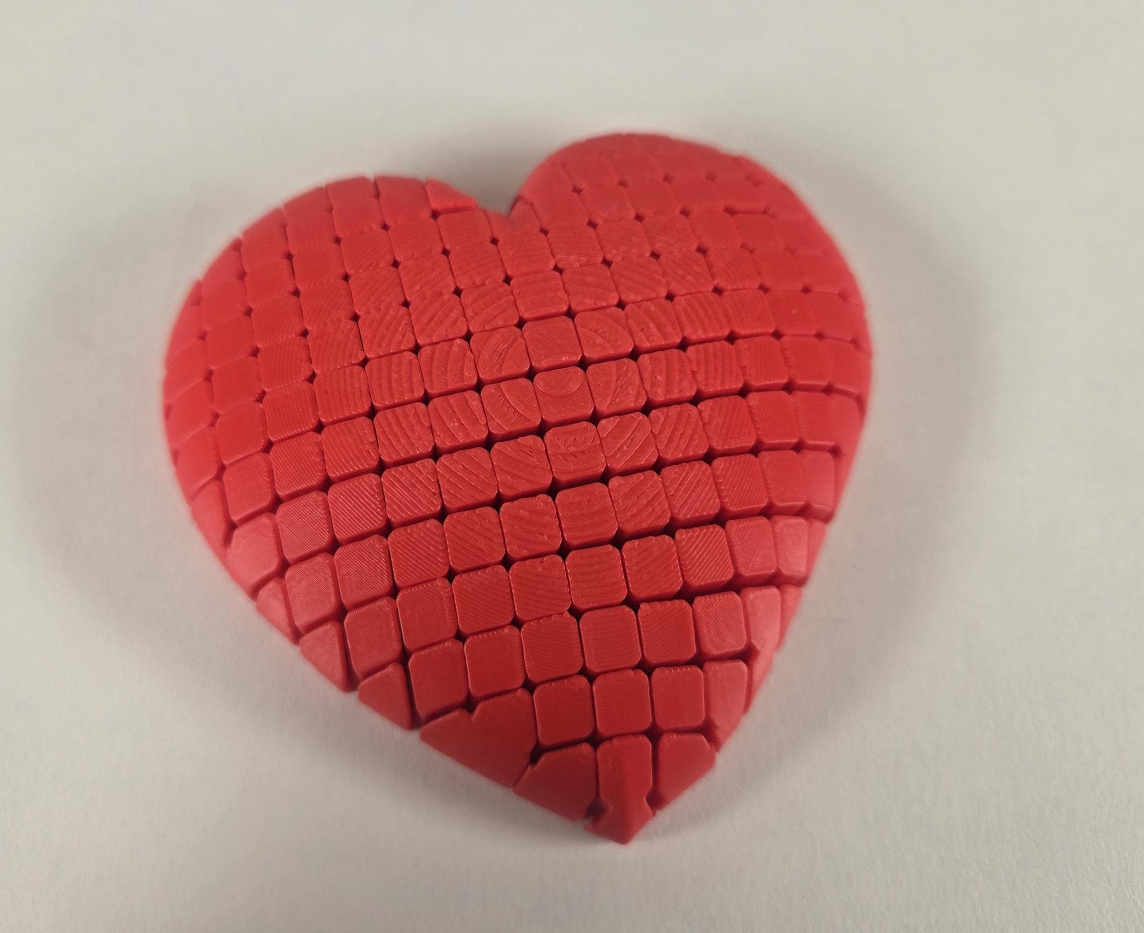 Floppy Articulated Heart – Custom 3D Printed Valentine's Day Gift or ...
