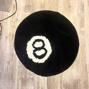 8 Ball Rug, Round Rug, Billiard Ball Rug, Living Room Rug, Area Rug ...