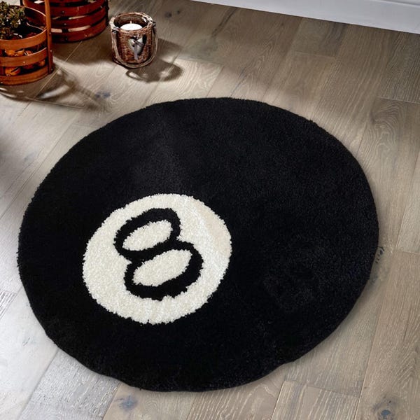 8 Ball Rug - Etsy