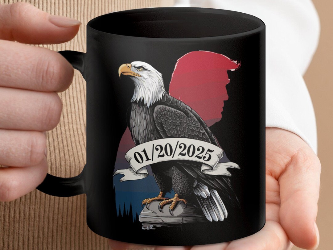 Trump Inauguration Mug 2025, Eagle Design Keepsake, Commemorative ...