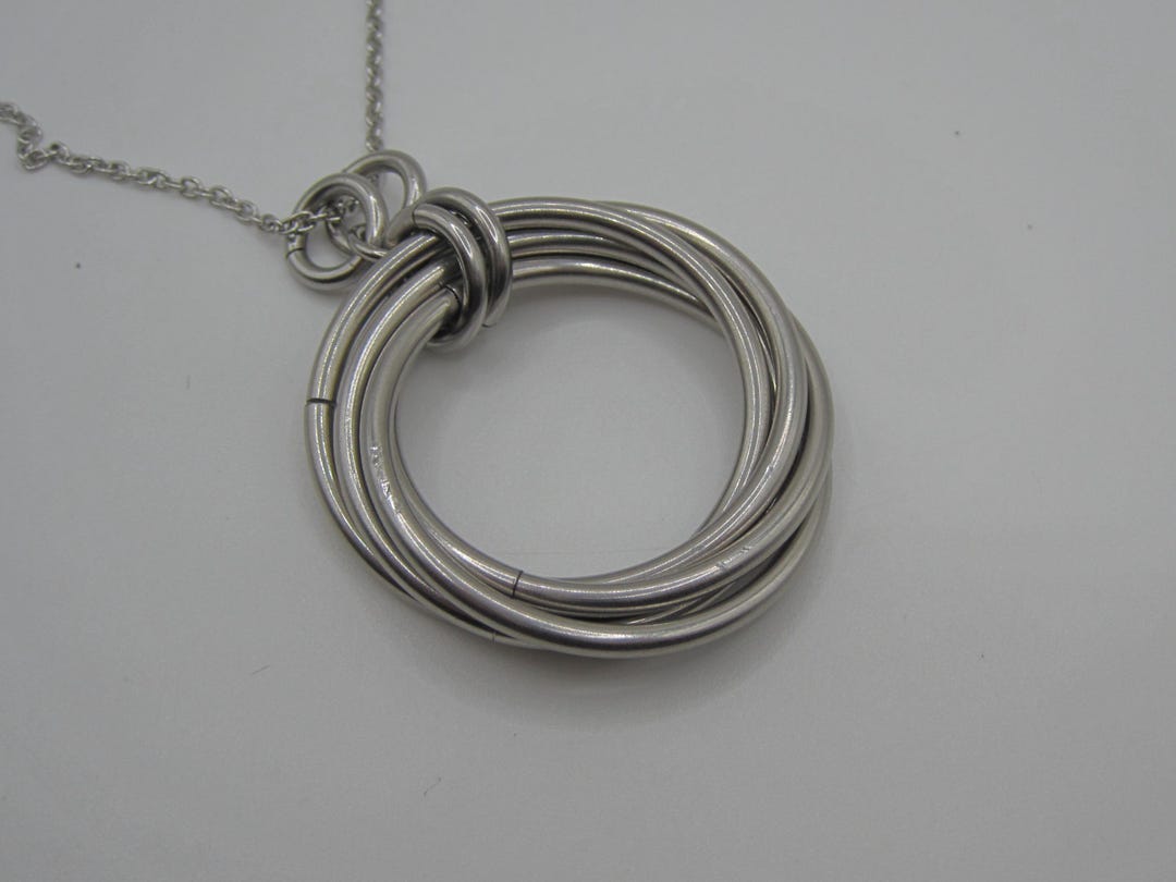 LARGE Infinity Mobius Pendant in Stainless Steel - Etsy