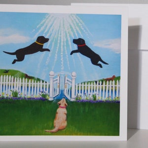 Labrador Retriever 'believe' Pet Memorial Card Inspirational Labrador ...