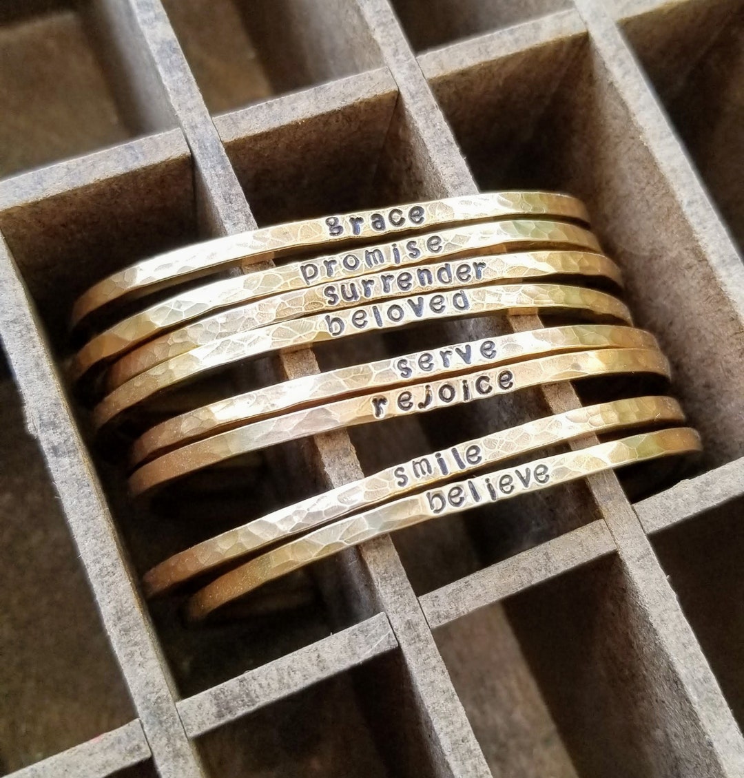 Brass Stacking Cuff sold Individually Ready to Ship - Etsy