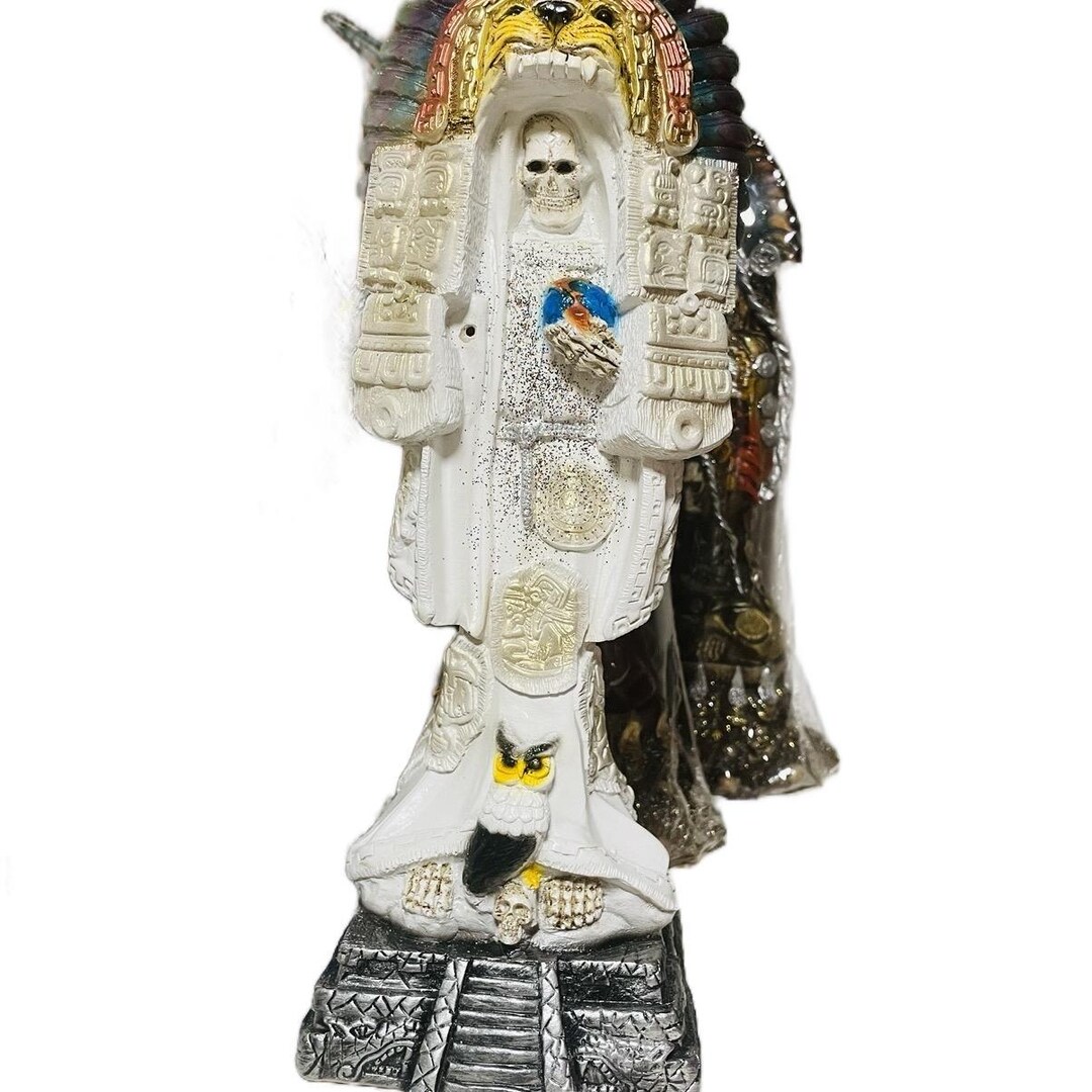 Aztec Santa Muerte Blanca Pyramid - Etsy