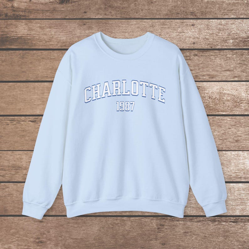 Charlotte Sweatshirt, North Carolina Sweatshirt, Comfy Crew Neck ...