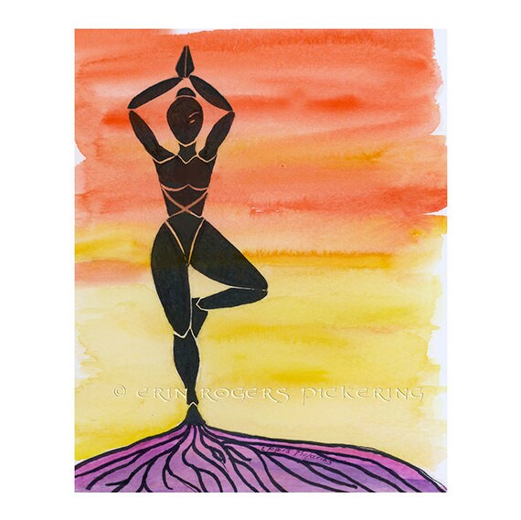 Yoga Tree Pose Art