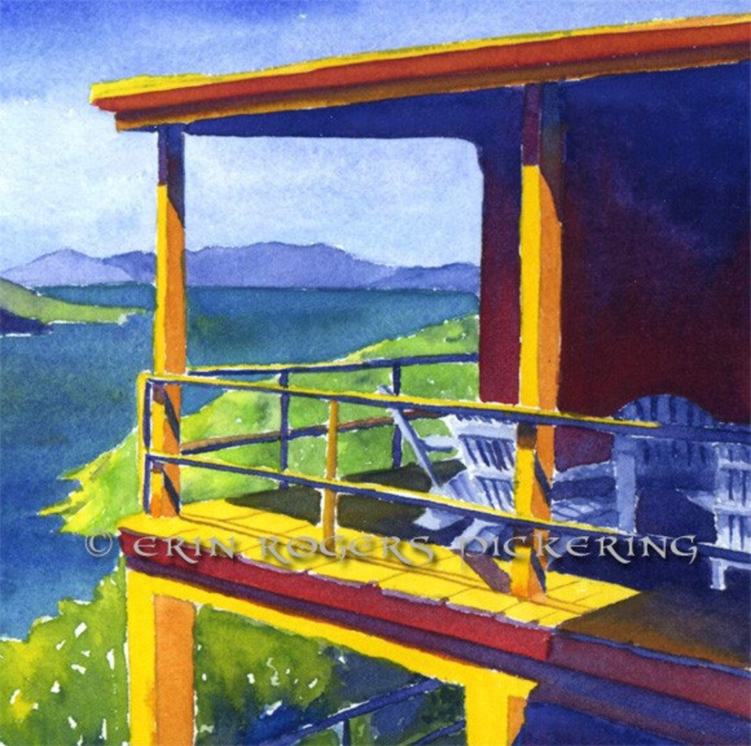 St Thomas Caribbean Landscape Scene Fine Art Print - Etsy