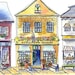 Seaside Village New England Storefronts Print 8x10 - Etsy