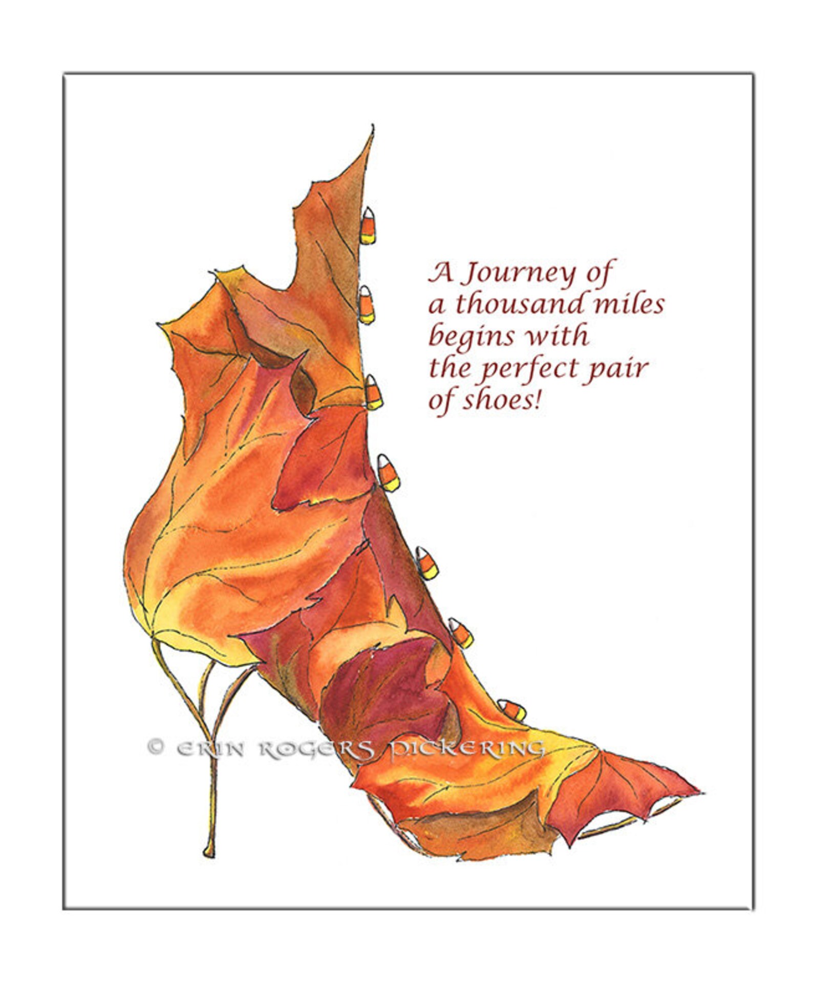 Sugar Maple Boot With Quote Shoe Art 8x10 Print - Etsy