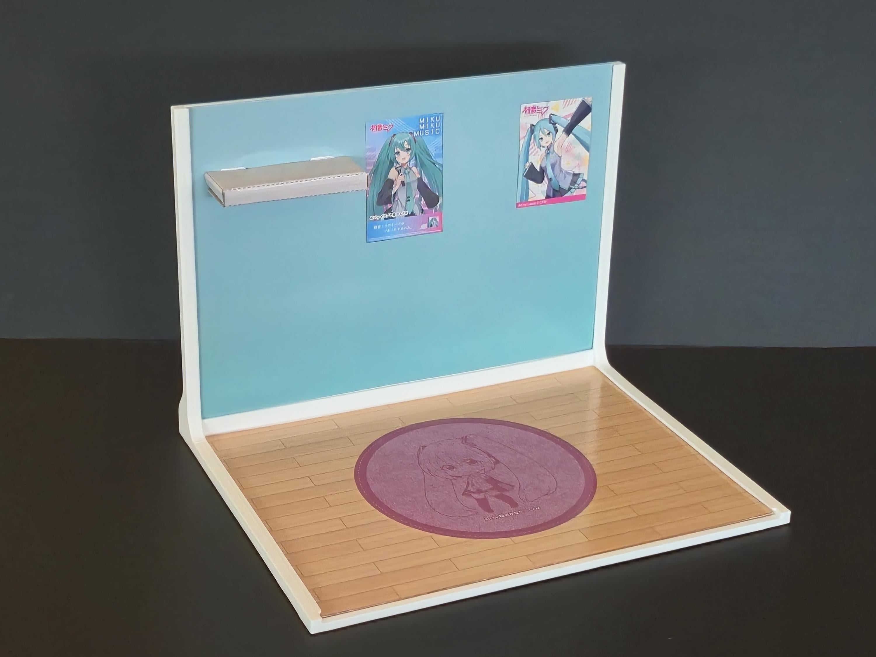 Backdrop Stand for Re-ment Hatsune Miku Room & Convenience Store Sets ...