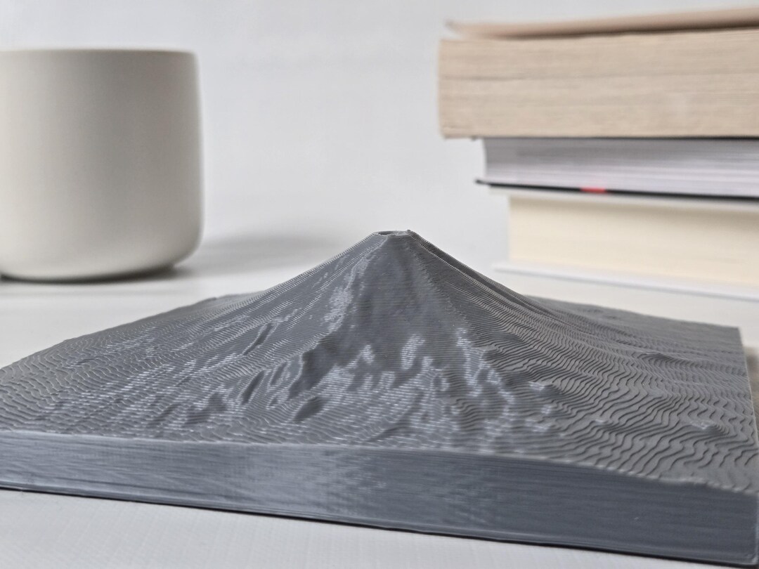 Miniature Mt. Fuji Model | Topographical Keepsake for Japan Enthusiasts ...