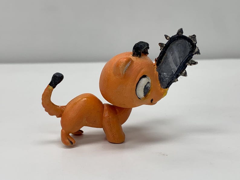 Littlest Pet Shop LPS Chainsaw Man Pochita Ferret Custom - Etsy