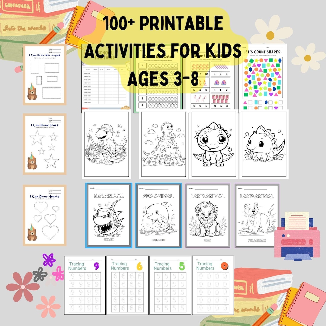 100 Educational Kids Resources Bundle | Children's Learning Bundle ...
