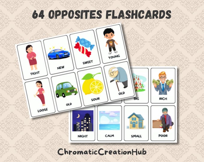 Bingo Opposites - Etsy Canada