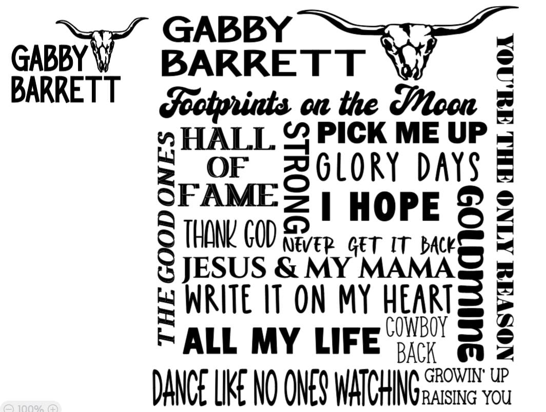 Gabby Barrett SVG File | Country Music Star SVG | Digital Download ...